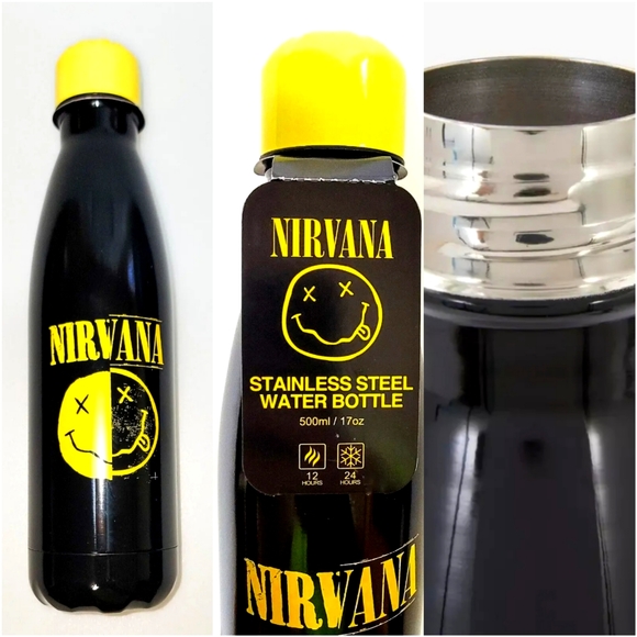 NIRVANA | Dining | Nirvana Smiley Face 7 Oz Stainless Steel Water ...